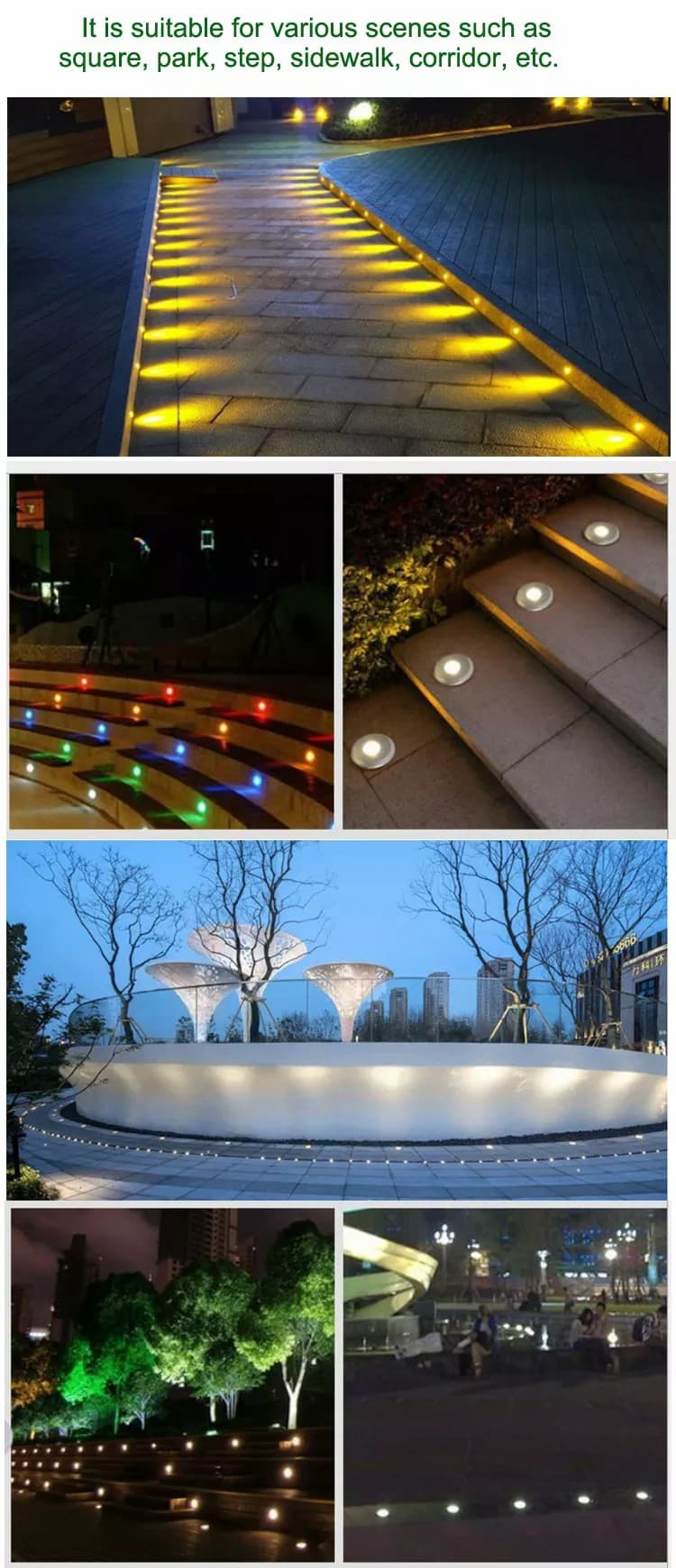 LED mini 1W IP68 Outdoor Waterproof Recessed Underwater and Deck ...