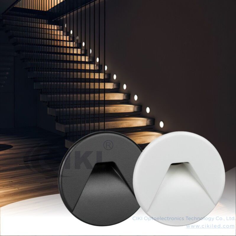 High-quality Aluminum Cover Replaceable Stair lamp Square Round Garden ...