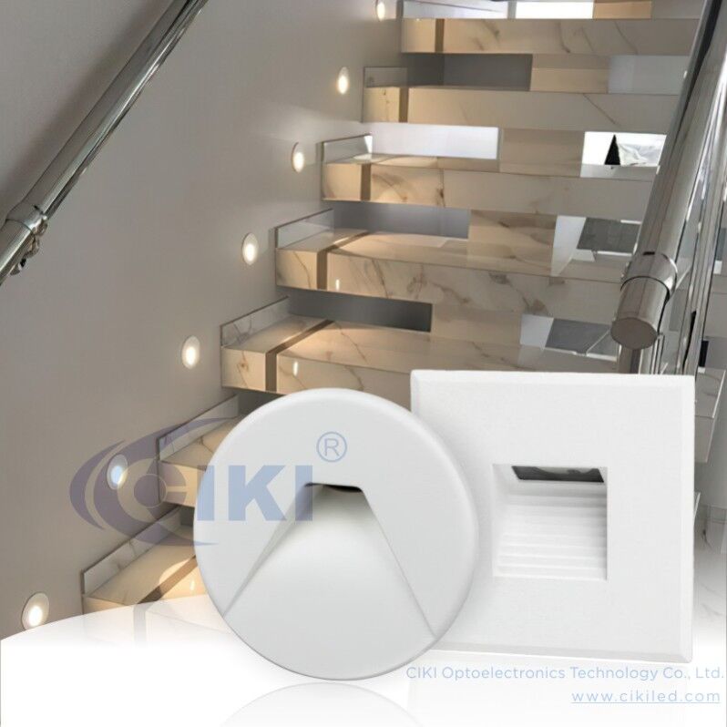 High-quality Aluminum Cover Replaceable Stair lamp Square Round Garden ...