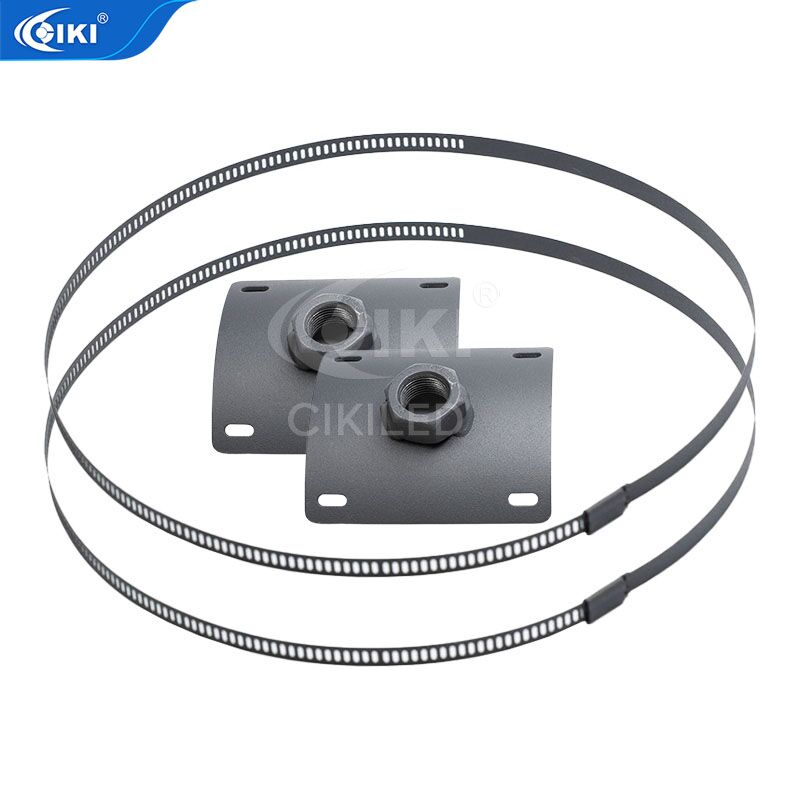 In-Ground Recessed driveway lights in Concrete stainless steel Round 1w ...